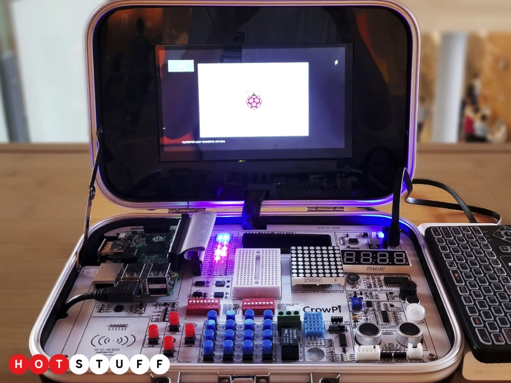 CrowPi is a Raspberry Pi powered electronics kit packed into a tiny ...