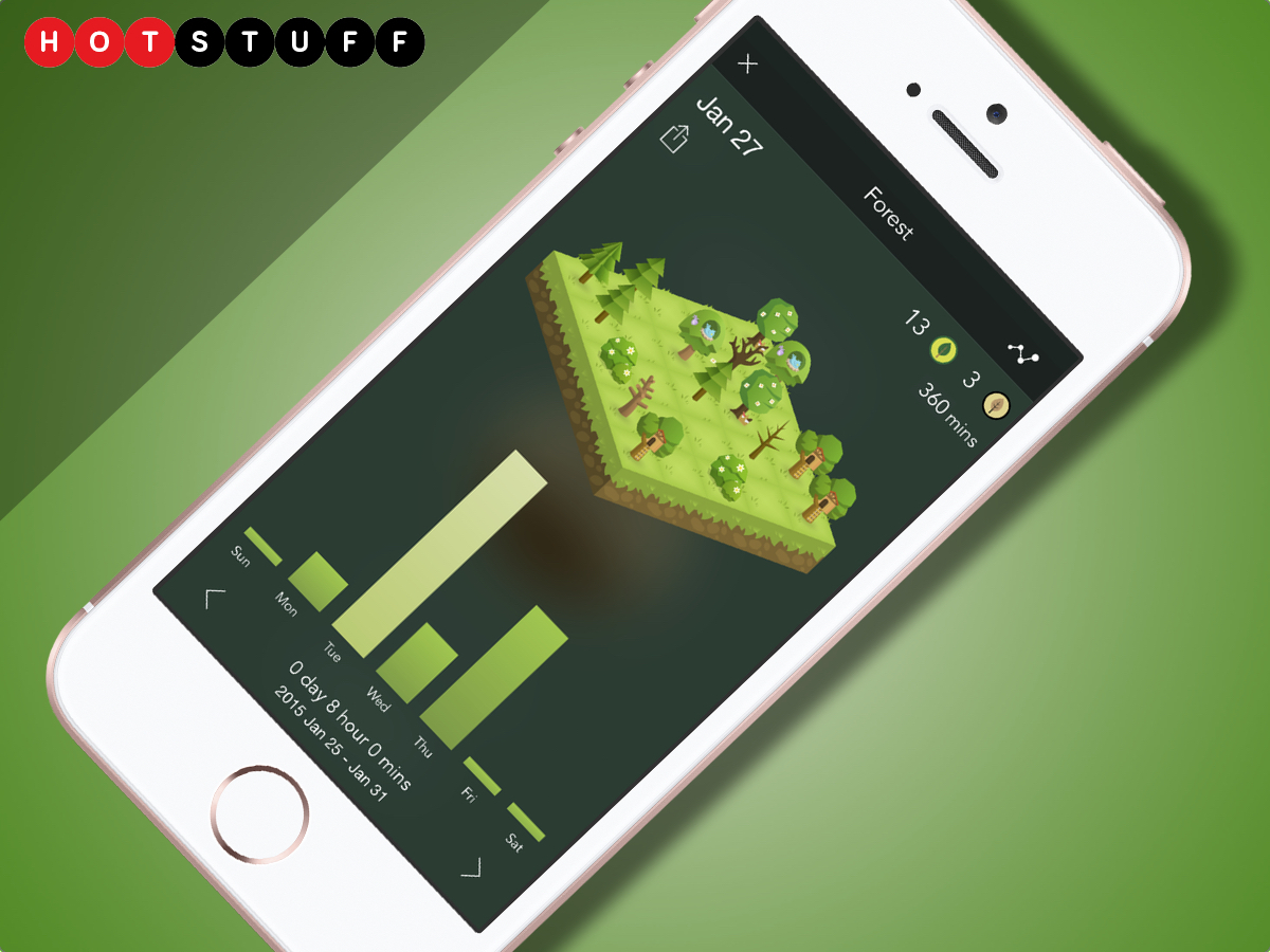 Forest app keeps you focussed by killing trees