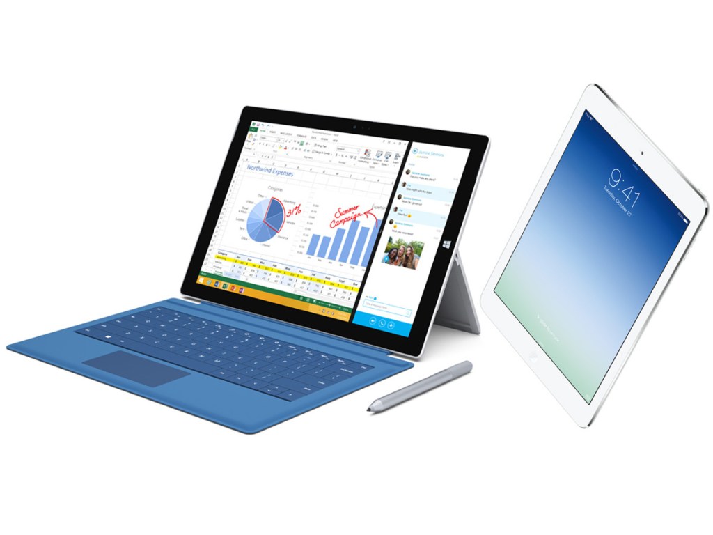Which tablet? Microsoft Surface Pro 3 vs Apple iPad Air