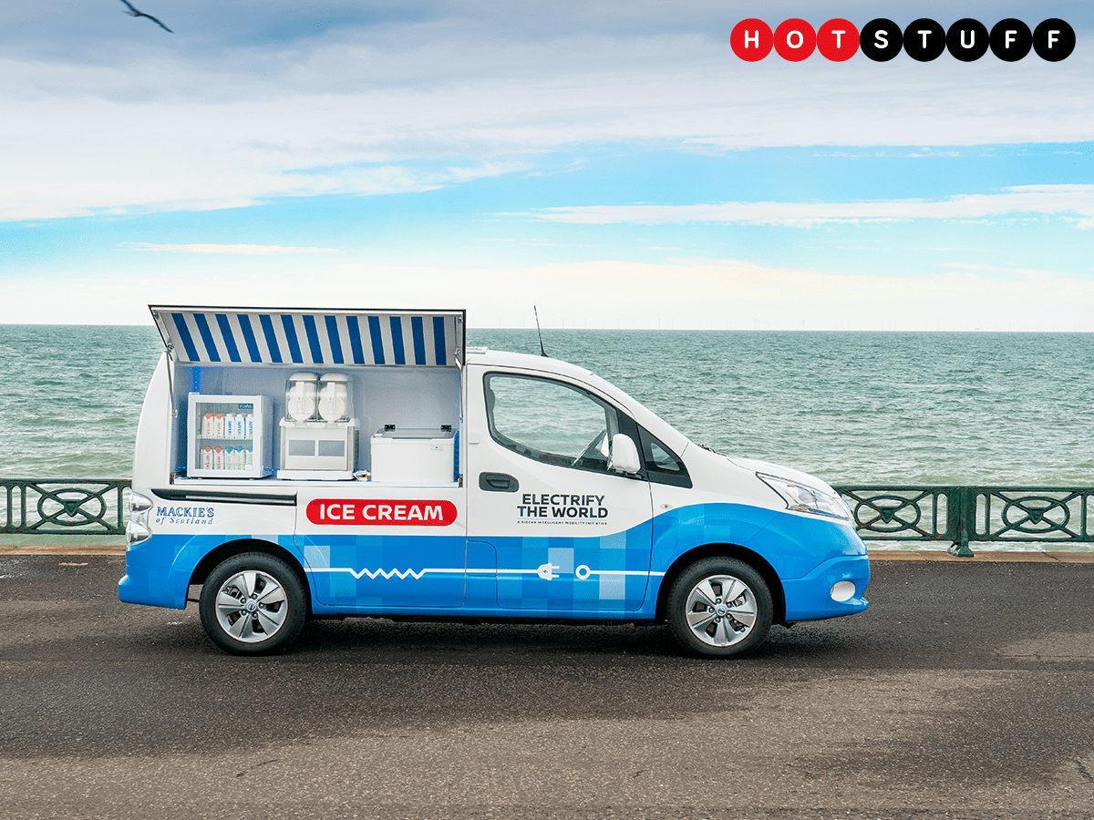 Nissan has unveiled the UK's first zero-emission ice cream truck | Stuff