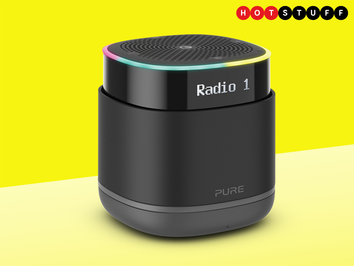 The Pure StreamR is an Alexa-enabled Bluetooth speaker with a built-in ...