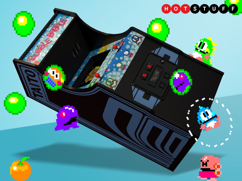 Quarter Arcades Bubble Bobble is an authentic desktop replica of a two ...