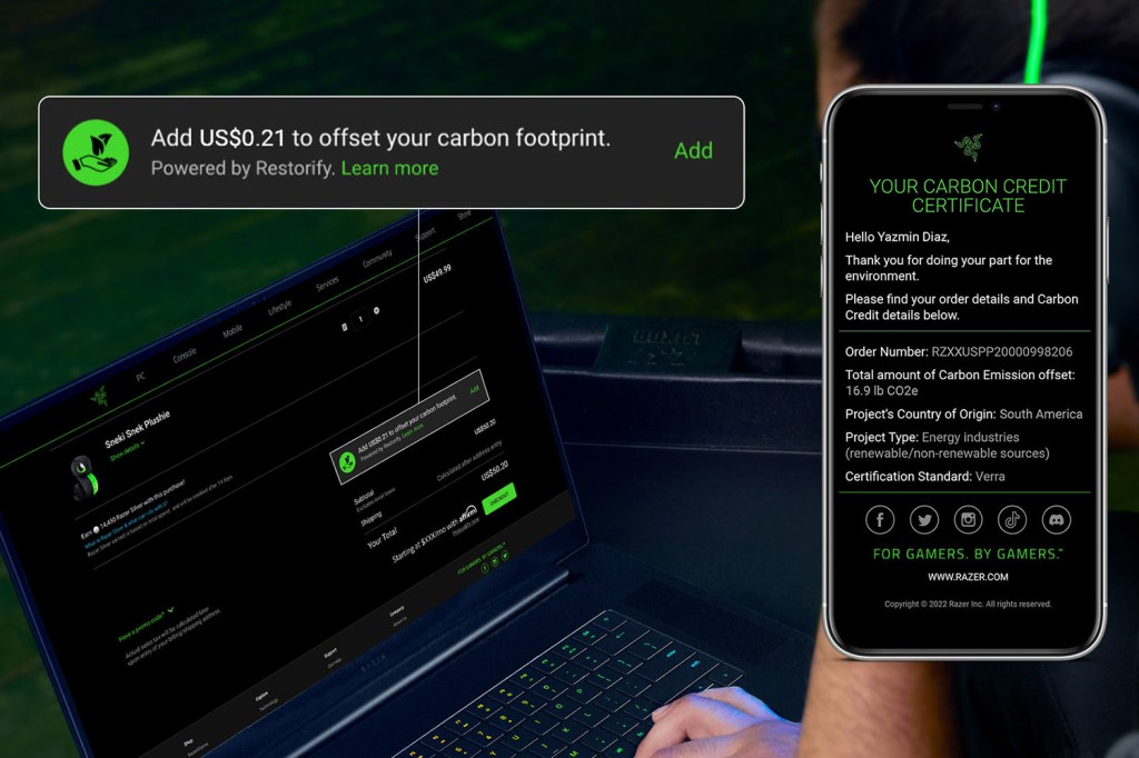 Razer steps up eco credentials with carbon offsetting scheme | Stuff