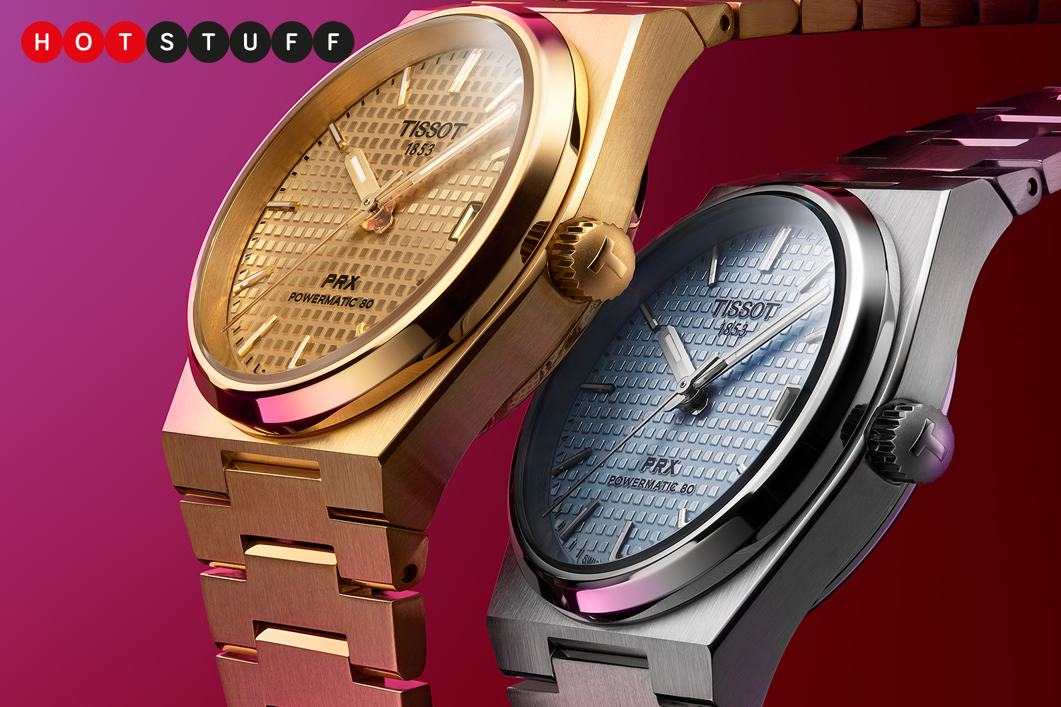 Tissot PRX 35mm Powermatic 80 is going for gold with new colourways | Stuff