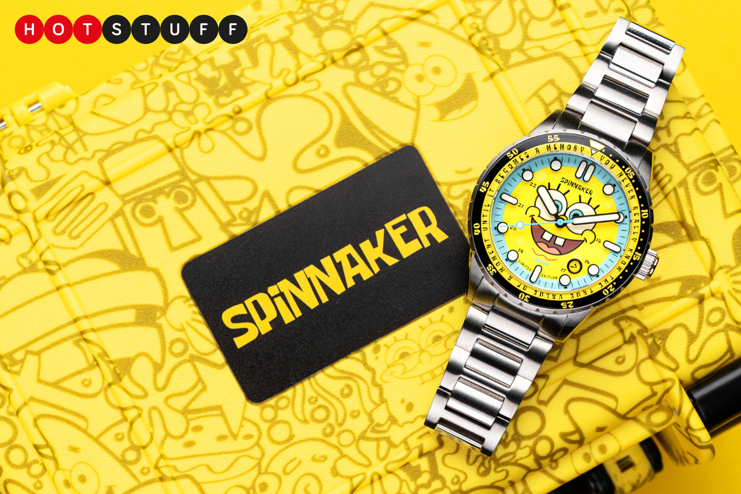 The Spinnaker x SpongeBob 25th Limited Edition watch is fit for Bikini ...