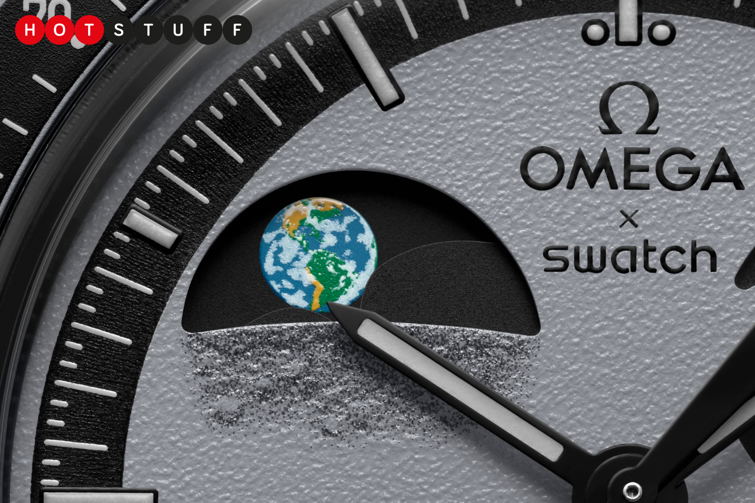 The Swatch MoonSwatch Mission to Earthphase includes a complication ...