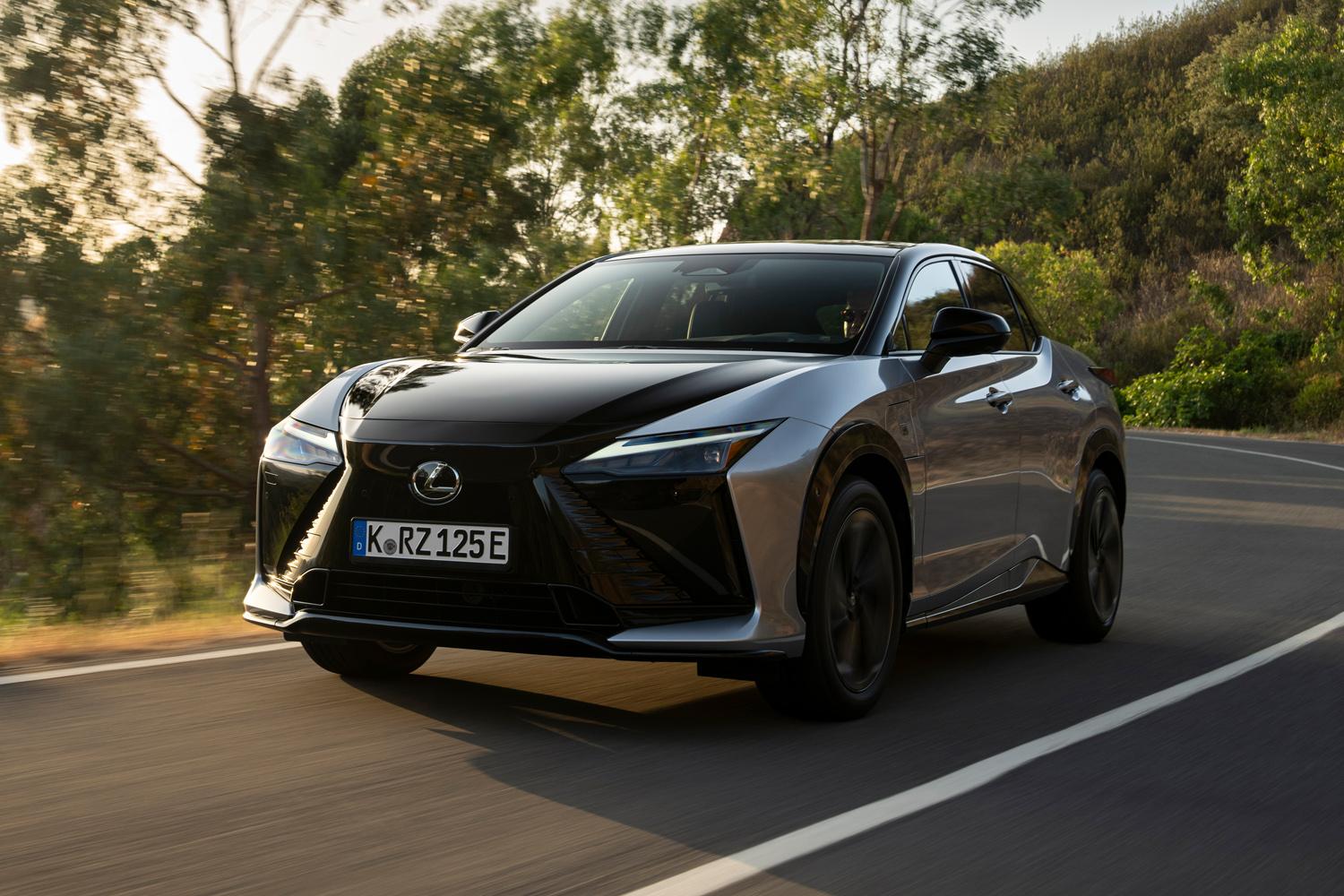 The all-electric Lexus RZ550e F Sport has yoke steering, and I’m not ...