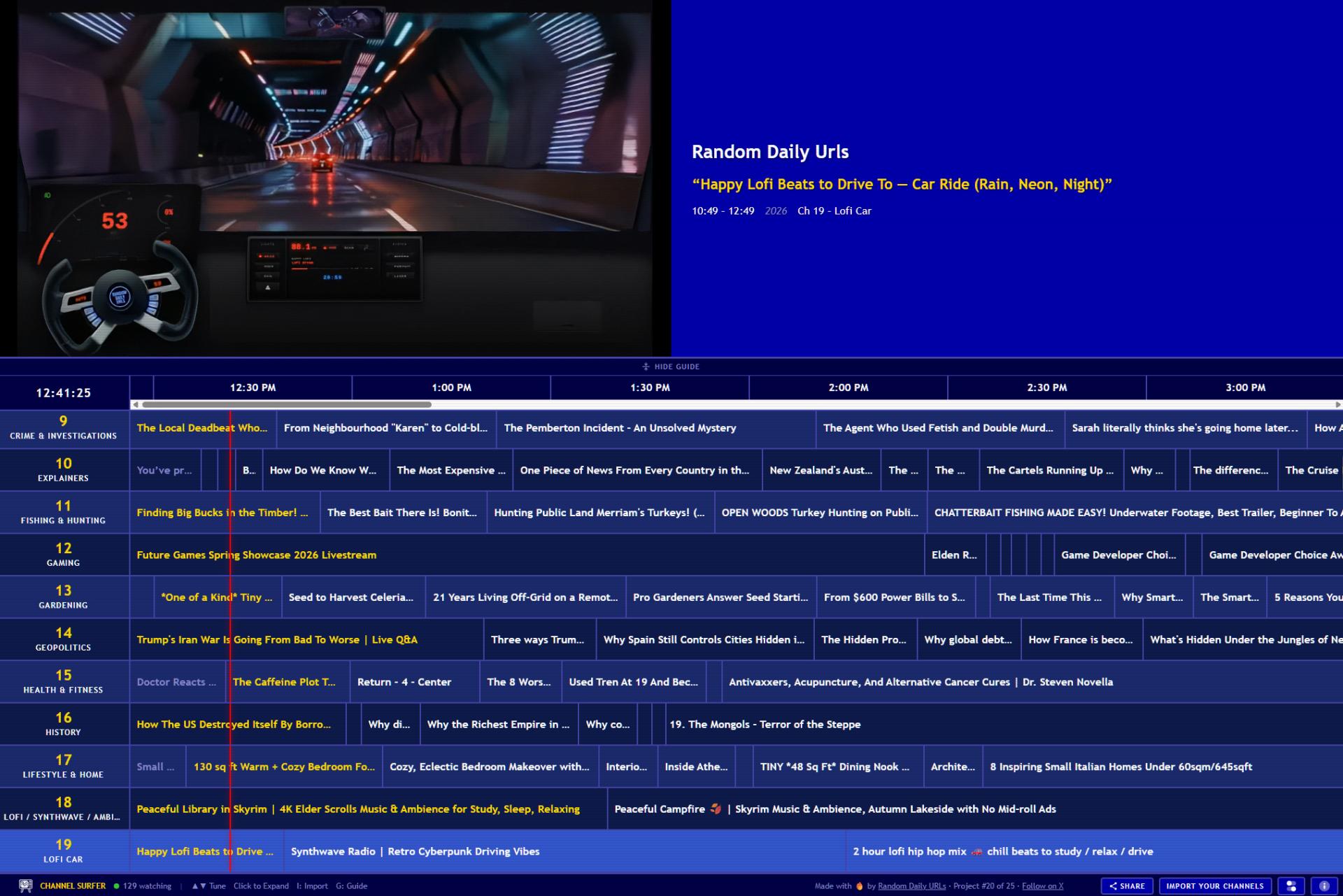 Someone turned YouTube into a retro TV guide – relive channel-surfing ...