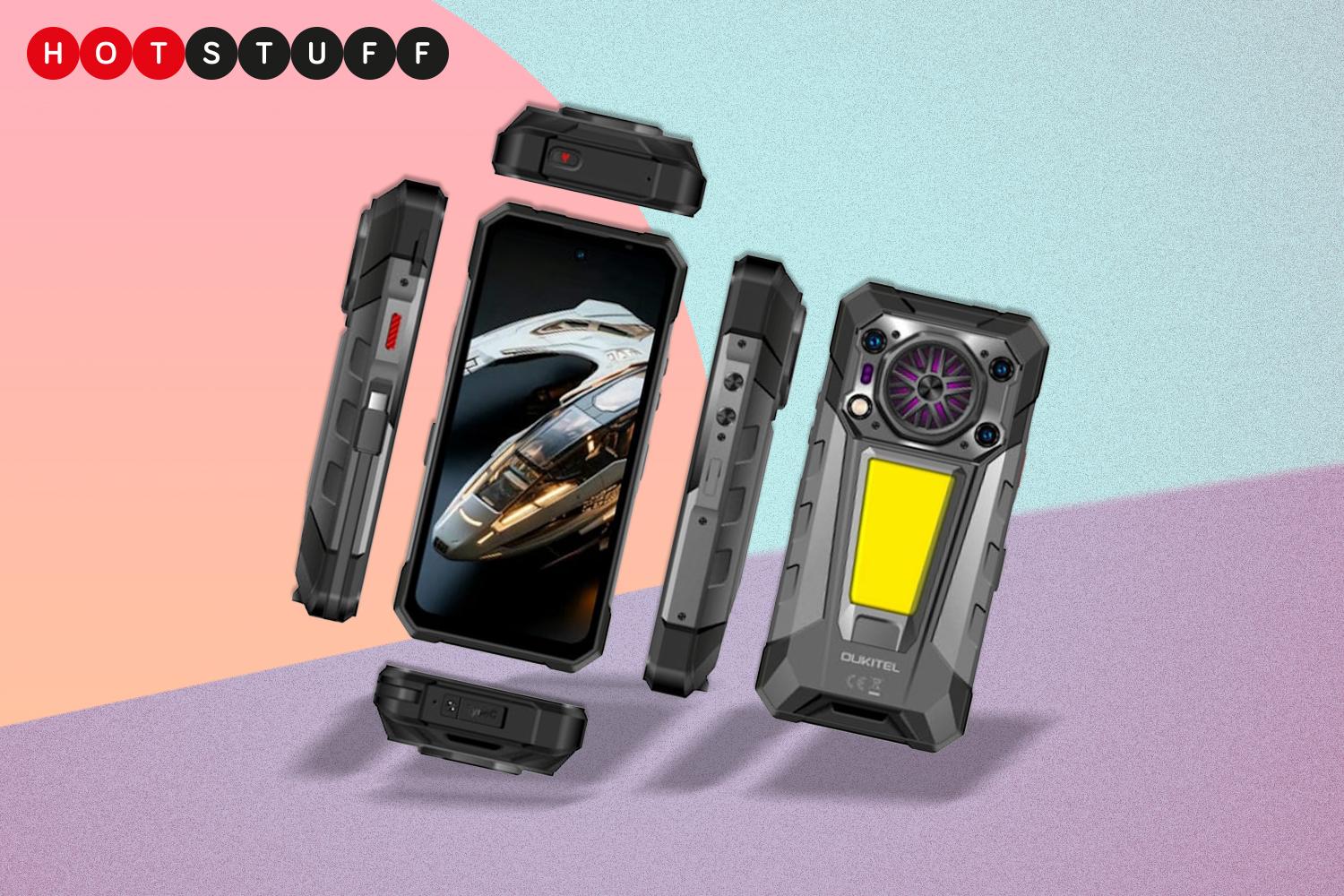 This rugged smartphone has a fire starter, for starting actual fires